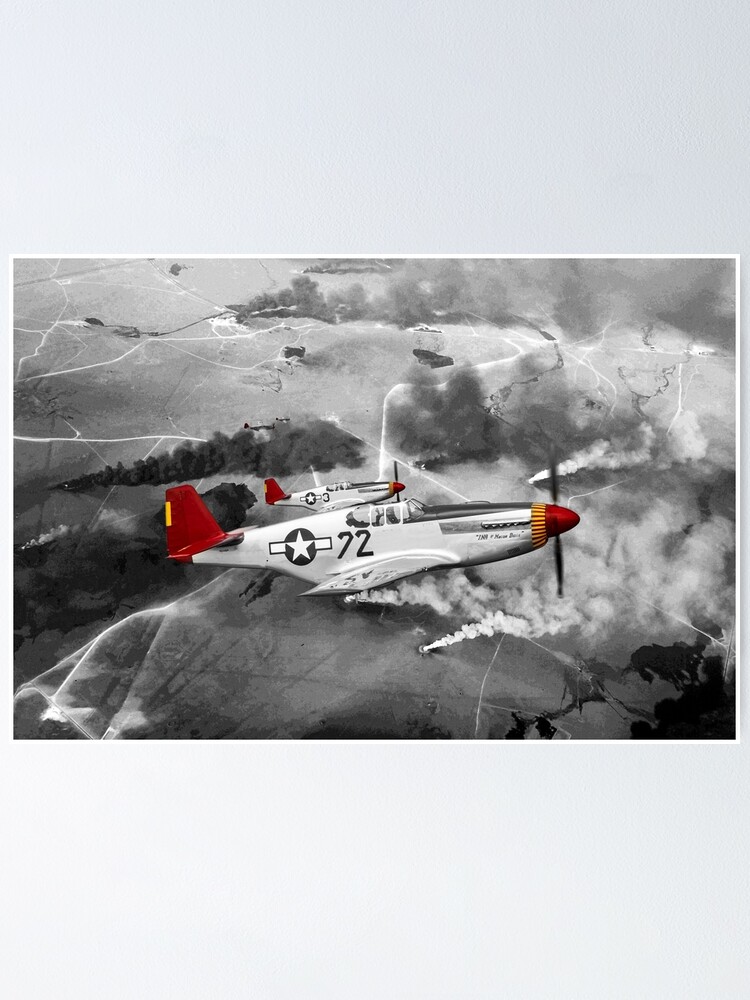 "Red Tails" Poster for Sale by Airpower Art | Redbubble