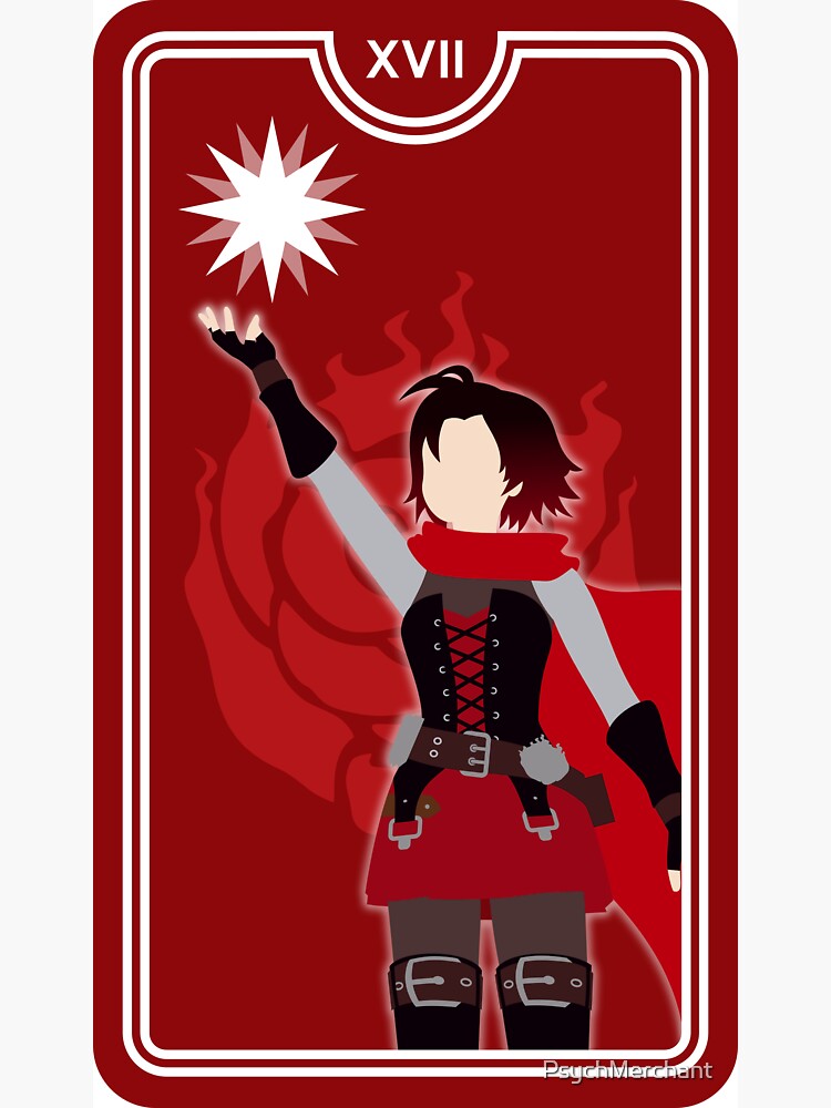 "Ruby Rose Star Tarot Card" Magnet for Sale by PsychMerchant | Redbubble