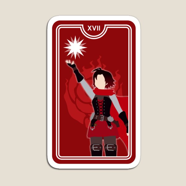 "Ruby Rose Star Tarot Card" Magnet for Sale by PsychMerchant | Redbubble