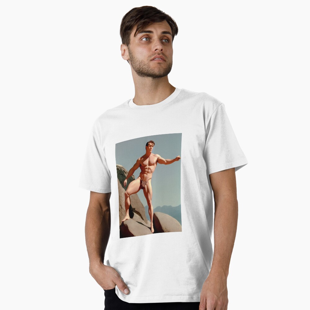 "Vintage Male on the Rocks" Sticker for Sale by Supernov666 | Redbubble