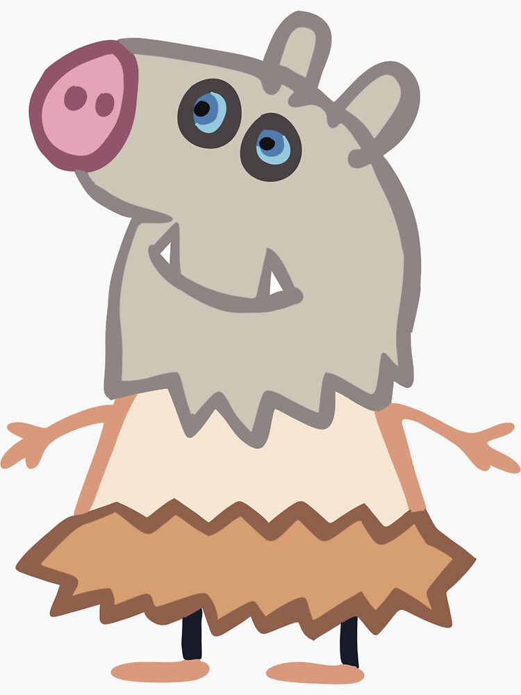 "Demon pig" Sticker for Sale by RainAnimeDesign | Redbubble