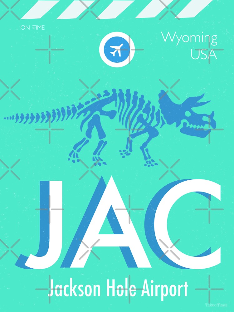 "JAC Jackson Hole airport" Sticker for Sale by Aviators | Redbubble