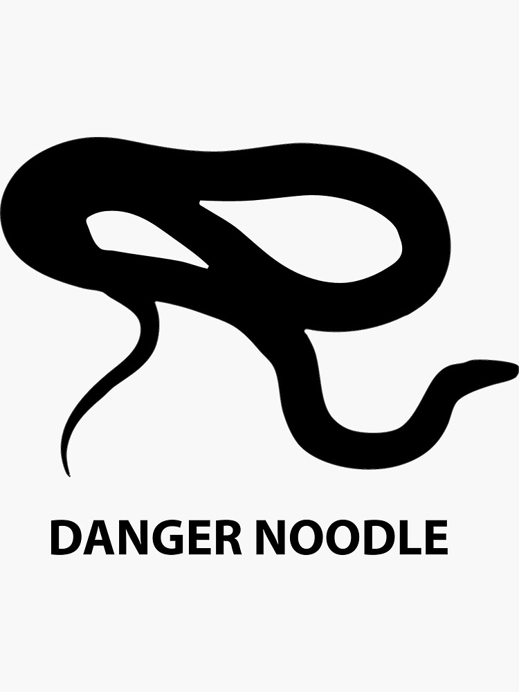 "Danger Noodle " Sticker by Pa3k | Redbubble