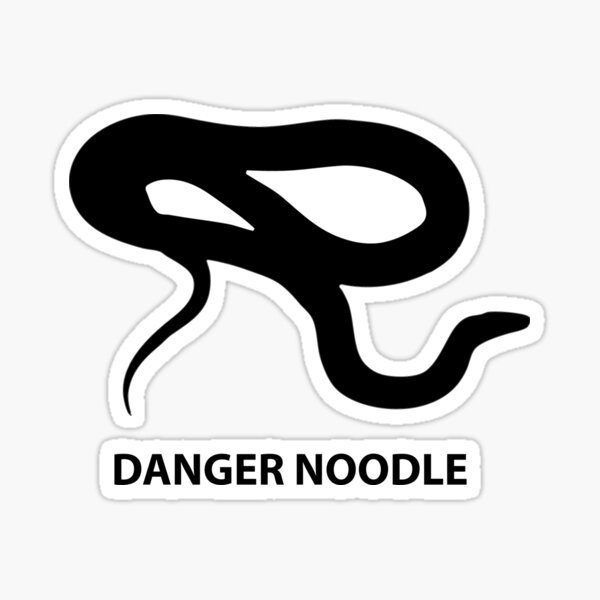 "Danger Noodle " Sticker by Pa3k | Redbubble
