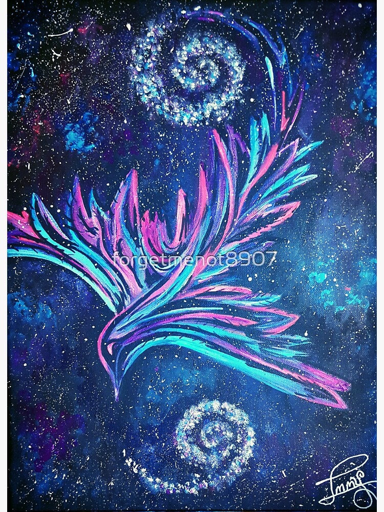 "Electric Phoenix " Sticker for Sale by forgetmenot8907 | Redbubble