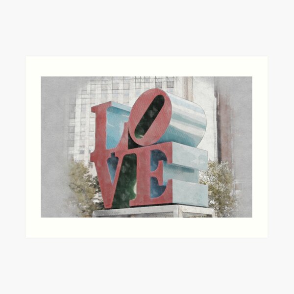 Philadelphia Love Statue Wall Art | Redbubble