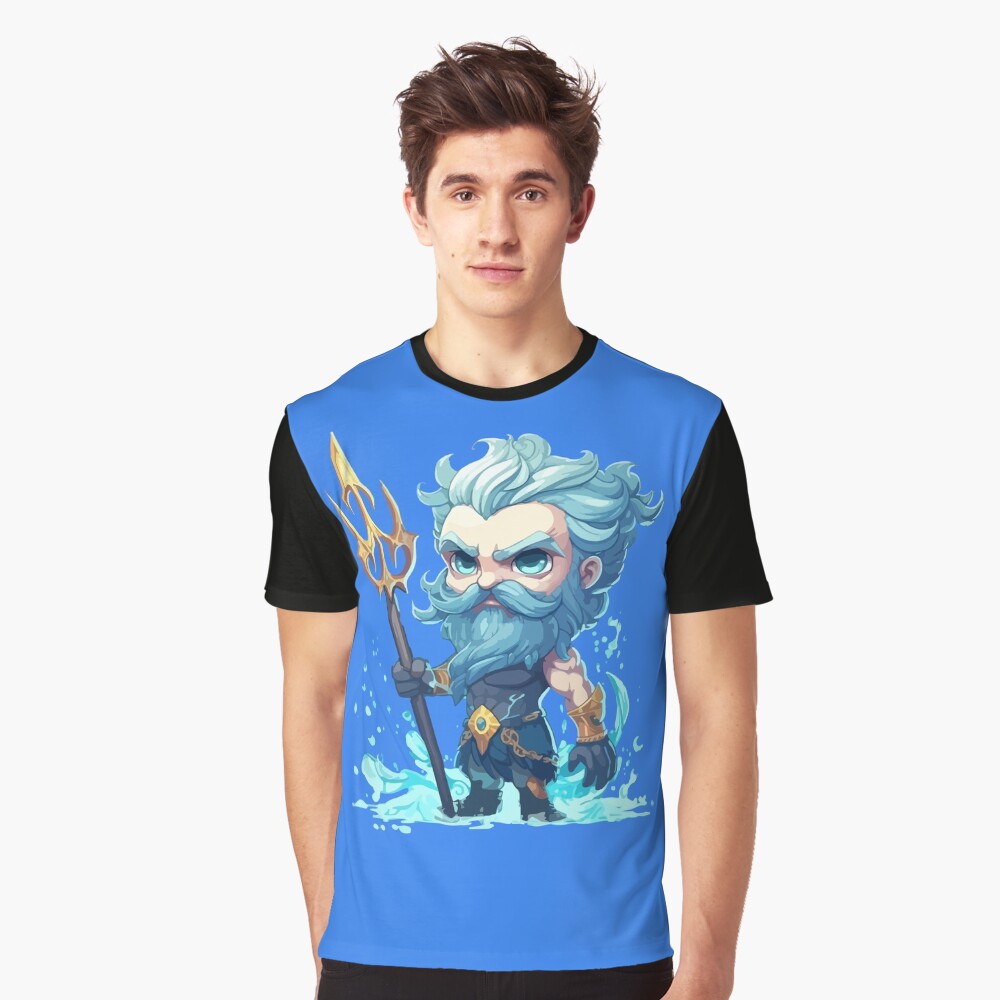 "Chibi Pantheon Collection: Poseidon God of the Seas" Sticker for Sale ...