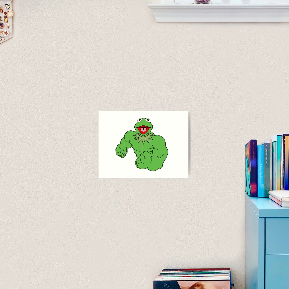 "Kermit The Frog Muscle " Poster for Sale by Eolithic | Redbubble