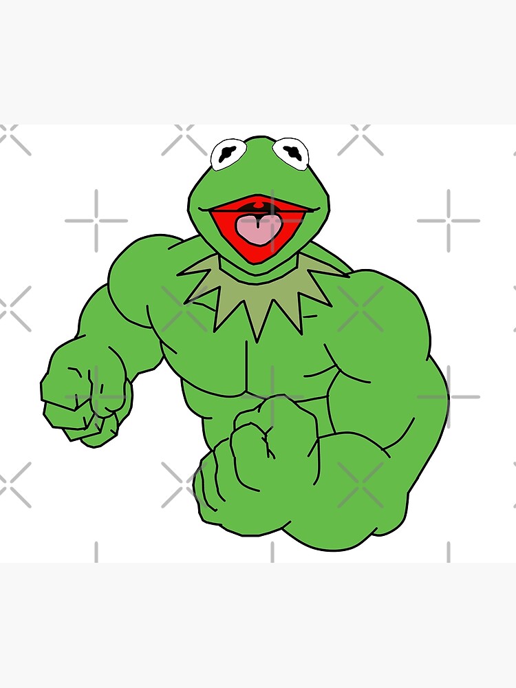 "Kermit The Frog Muscle " Poster for Sale by Eolithic | Redbubble