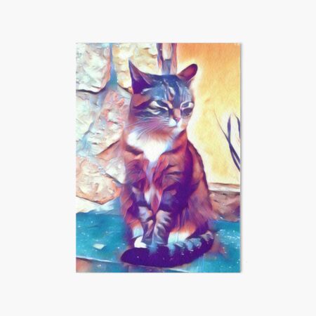 "Angry Kitty" Art Board Print by Cat-Igrun | Redbubble