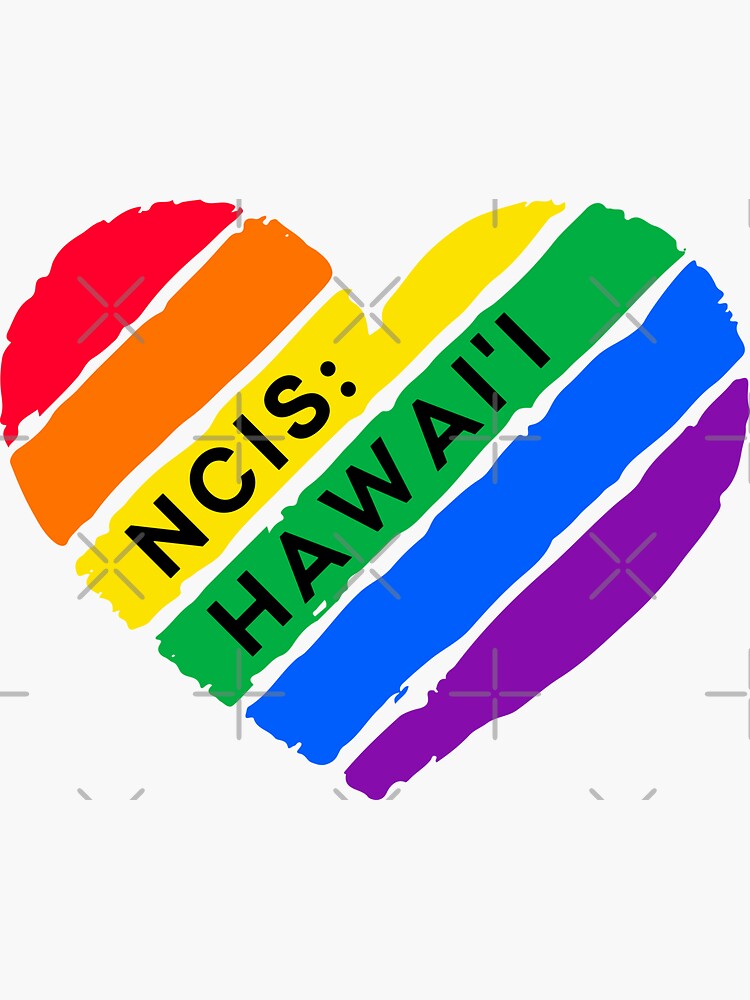 "NCIS: Hawai'i Rainbow Heart" Sticker for Sale by Fandom8 | Redbubble
