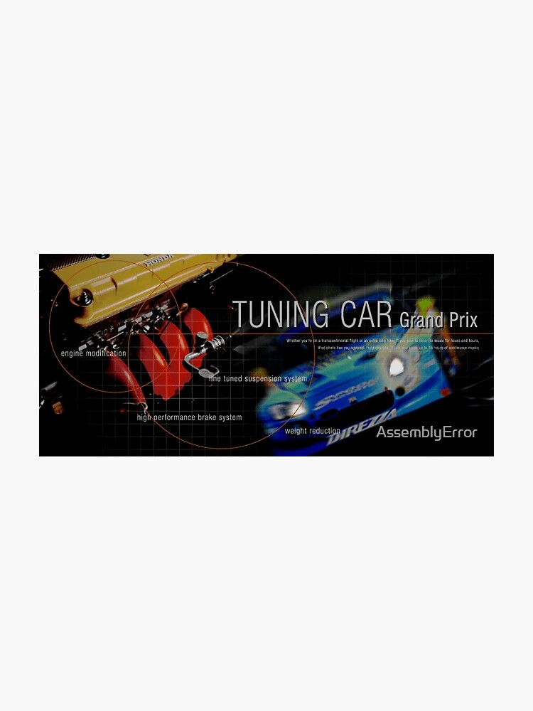 "Tuning Car Grand Prix Race Sticker" Sticker for Sale by AssemblyError ...