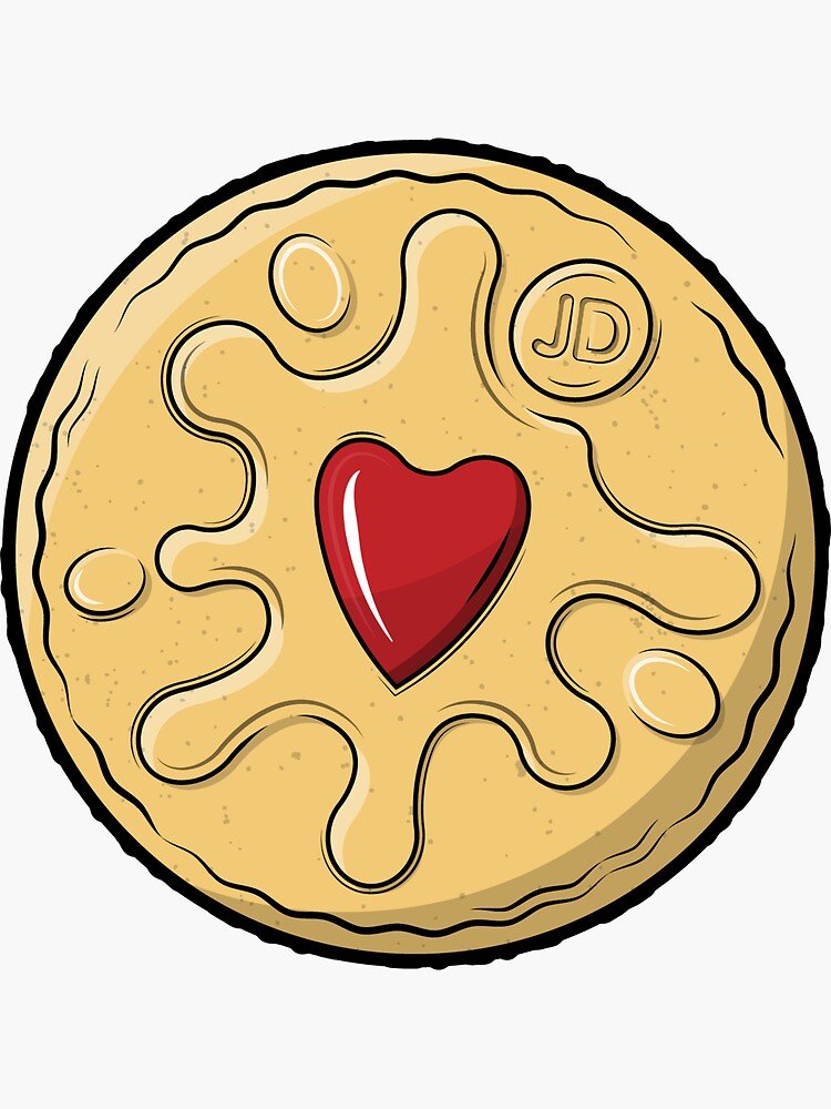 "Jammy Dodger" Sticker for Sale by LeeThomasDesign | Redbubble