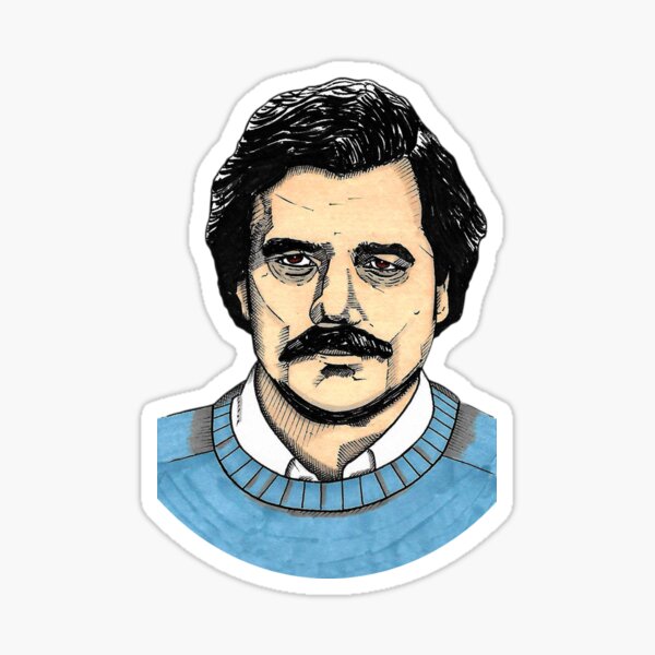 "P. Escobar" Sticker for Sale by ppapelotijera | Redbubble