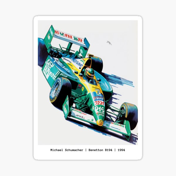 "Benetton Jos Verstappen 1994 F1 Car Art | Benetton B194 | Art | Gift ...