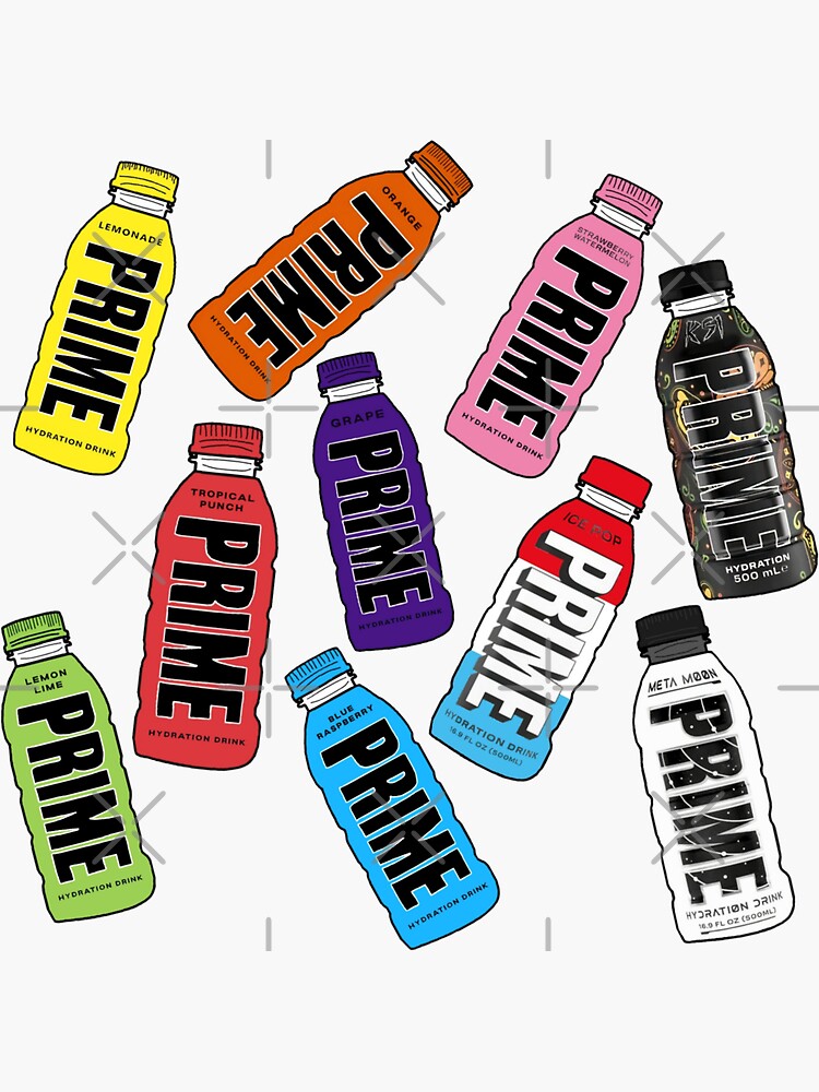 "PRIME HYDRATION" Sticker for Sale by MerchGenerator | Redbubble