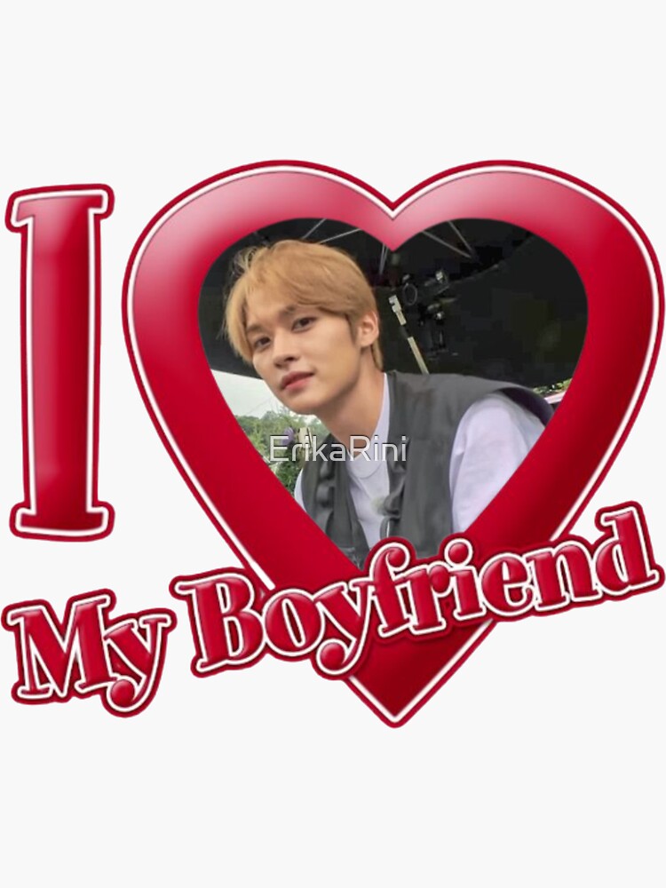"Lee Know (Stray Kids) "I love my boyfriend"" Sticker for Sale by ...