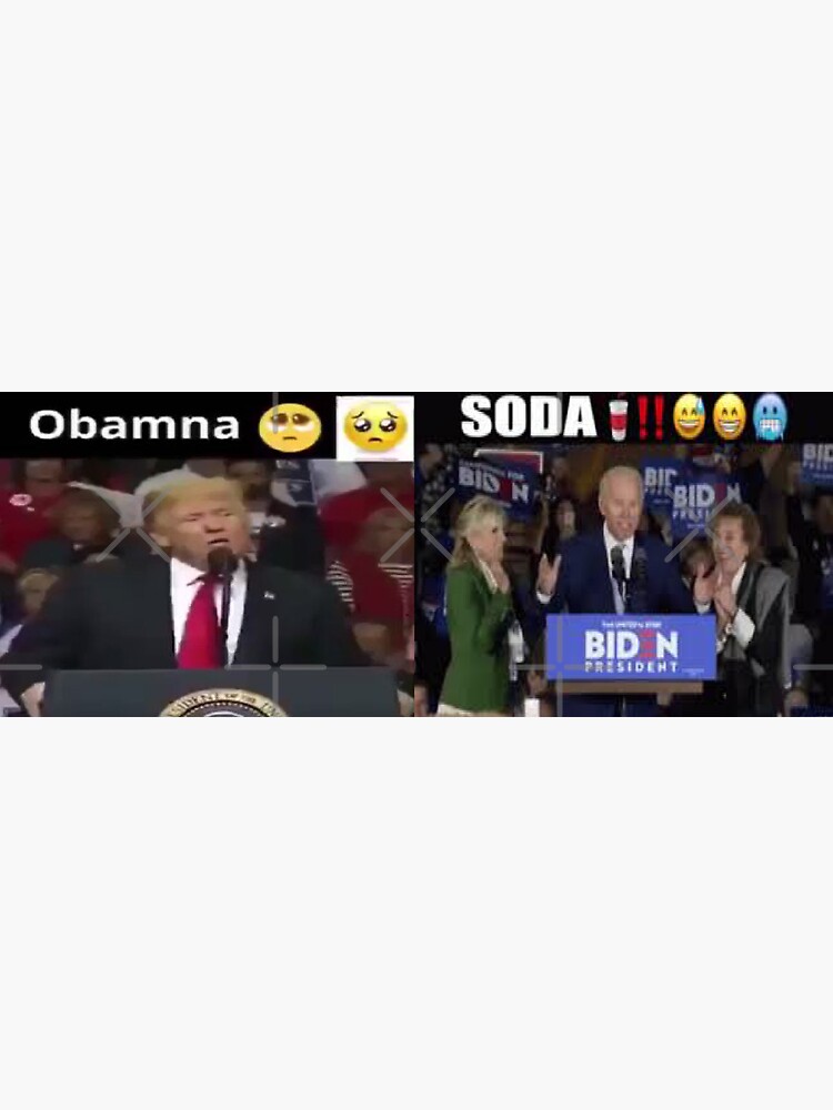 "obamna soda bumper sticker" Sticker for Sale by cwileyyy | Redbubble