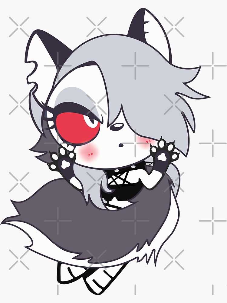 "Helluva boss Loona cute" Sticker for Sale by Quanshuu | Redbubble