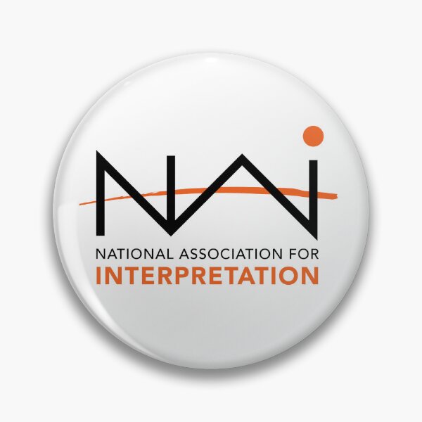 "NAI Logo - Black/Orange" Pin for Sale by NAIInterpreters | Redbubble