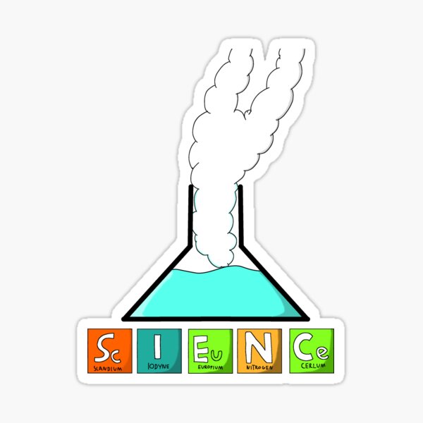 "Science" Sticker for Sale by Franko-arts | Redbubble