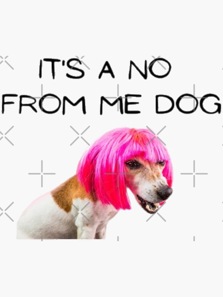 "It's a No From Me Dog Randy Jackson Quote" Sticker for Sale by LILAC ...