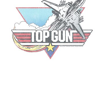 "Top Gun Retro Inverted Jet Logo" Essential T-Shirt for Sale by ...