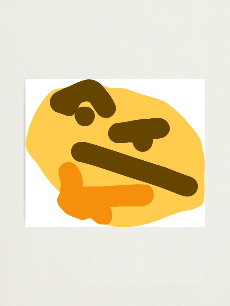 "Thonk emoji" Photographic Print for Sale by FraXx | Redbubble