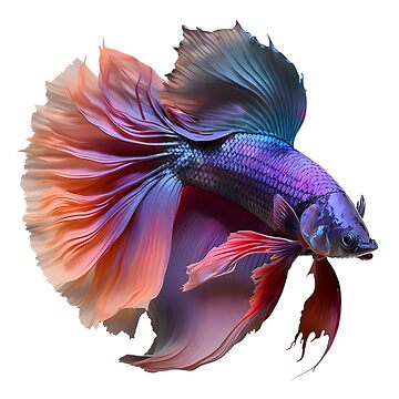 "Siamese fighting fish" Sticker for Sale by ArtfulPlay | Redbubble