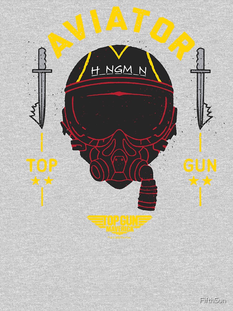 "Top Gun: Maverick Aviator Hangman Big Face Helmet" Classic T-Shirt for ...