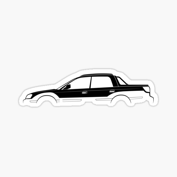 "Subaru Baja Silhouette" Sticker for Sale by in-transit | Redbubble