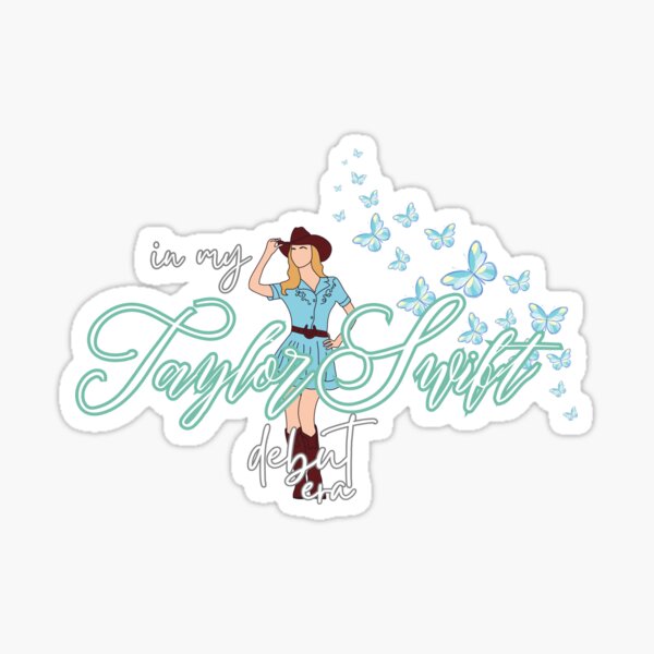 "in my debut era" Sticker for Sale by J-Creative- | Redbubble