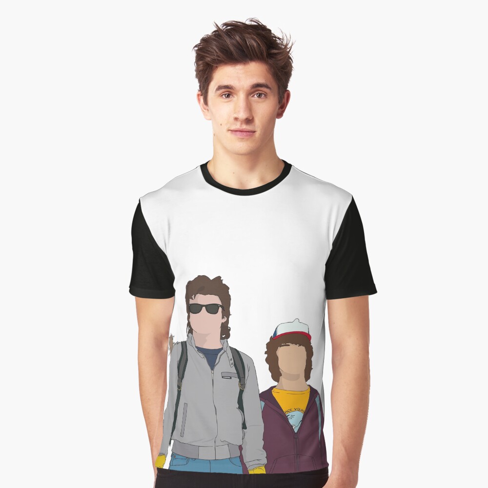 "Dustin and Steve Design " Sticker for Sale by SimpleDees | Redbubble