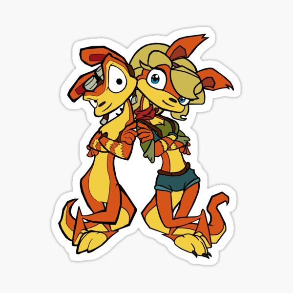 "Dax & Tess" Sticker for Sale by EriHonkavaara | Redbubble