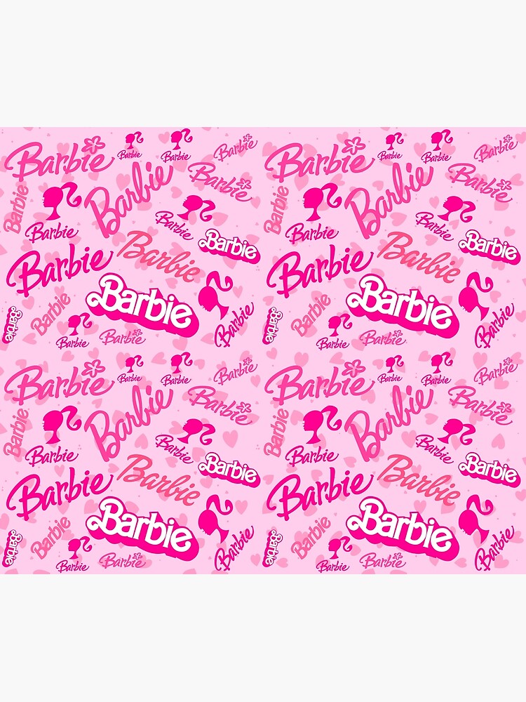 Lámina metálica for Sale con la obra «Todo el logotipo de Barbie ...