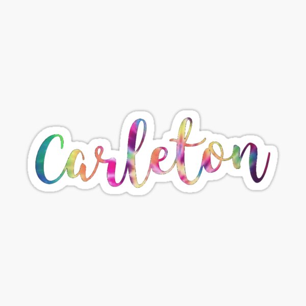 "Carleton Tie Die" Sticker by j1448 | Redbubble