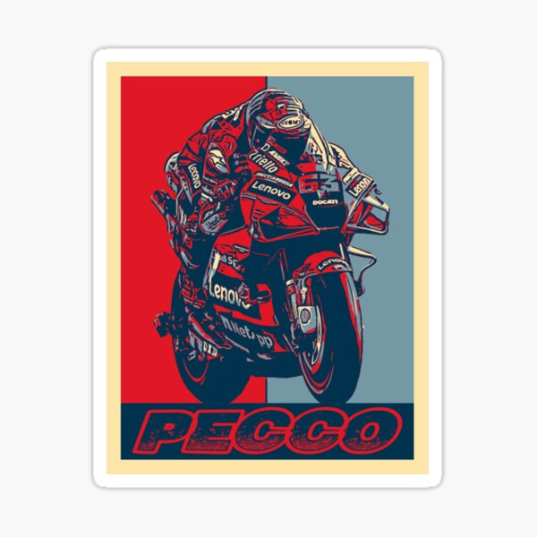 "PECCO BAGNAIA" Sticker for Sale by MotoGPHub | Redbubble