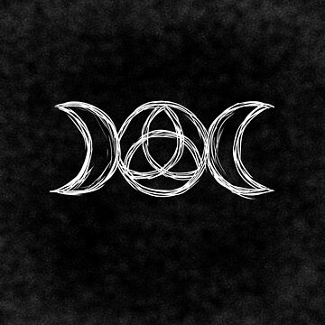 "Hand-drawn Triple Goddess Symbol / Triple Moon / Pagan and Witch ...