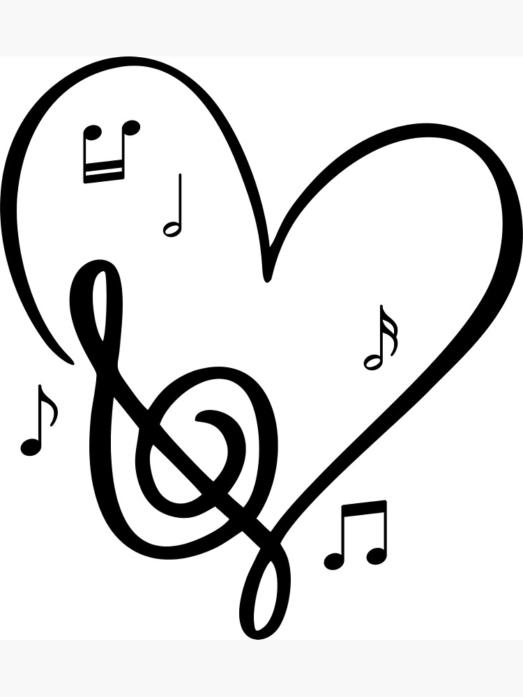 "Sol Key Heart Music Lover Valentines Day Singer Musician Gift Treble ...