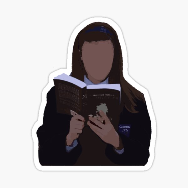 "Rory Gilmore Reading a Book Digital Drawing by stass" Sticker for Sale ...