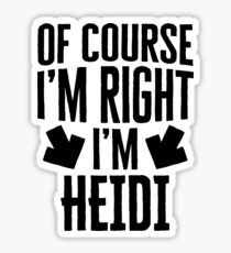 Heidi Stickers | Redbubble