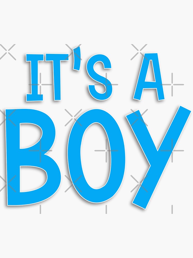 "IT'S A BOY ! Gender Reveal Team Baby Shower Design Boy Blue theme ...