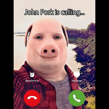"John Pork" Sticker for Sale by leflorezkl | Redbubble