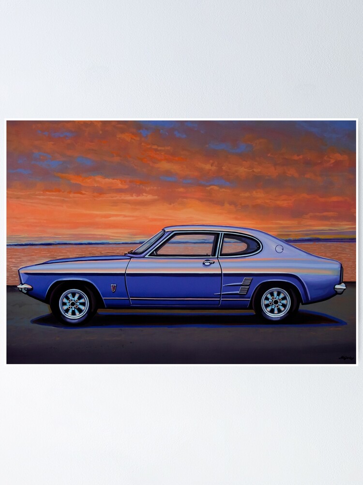 "Ford Capri 1969 Painting" Poster for Sale by PaulMeijering | Redbubble