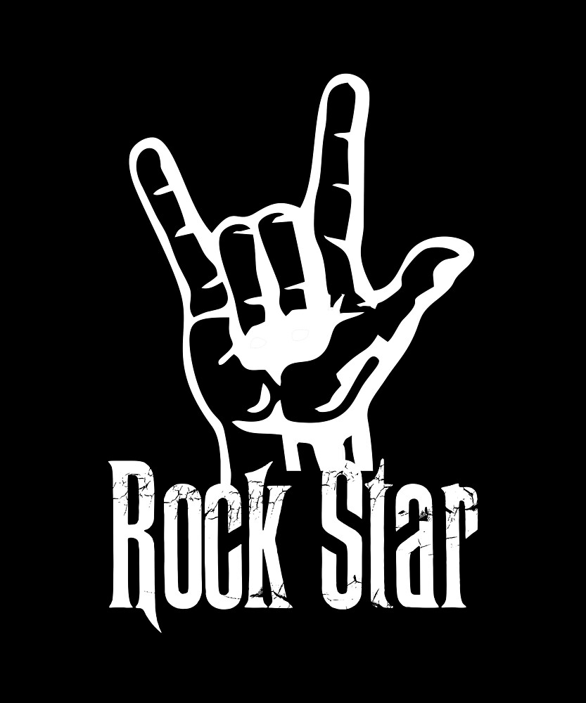 "Rock Star Rock n Roll Metal Hand Sign" by printedkicks | Redbubble