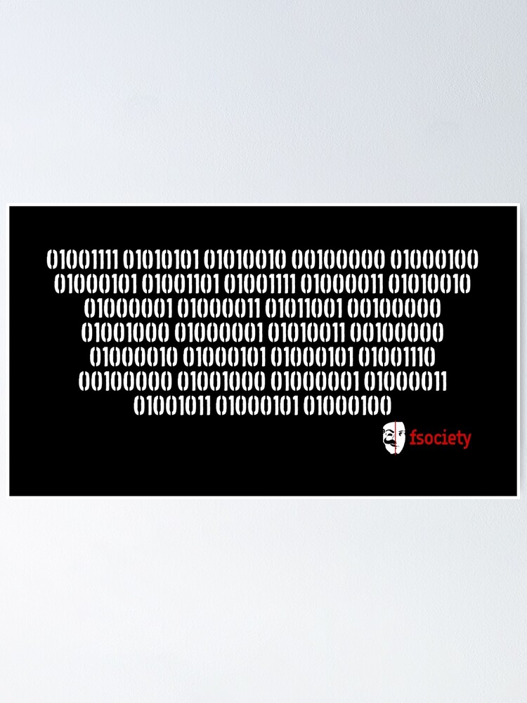 "BINARY CODE" Poster for Sale by Minuik | Redbubble