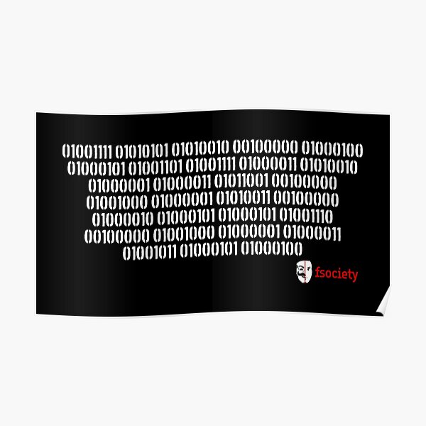 "BINARY CODE" Poster for Sale by Minuik | Redbubble