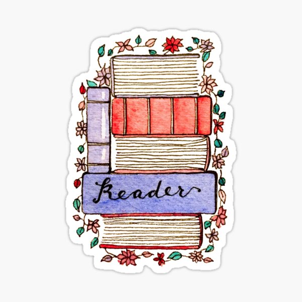 "Reader! " Sticker for Sale by gentlecounsel | Redbubble