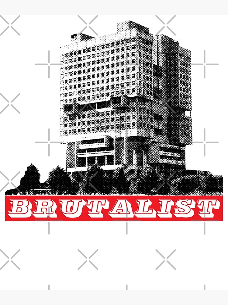 "Brutalist Architecture / Brutalism / House of Soviets" Poster for Sale ...