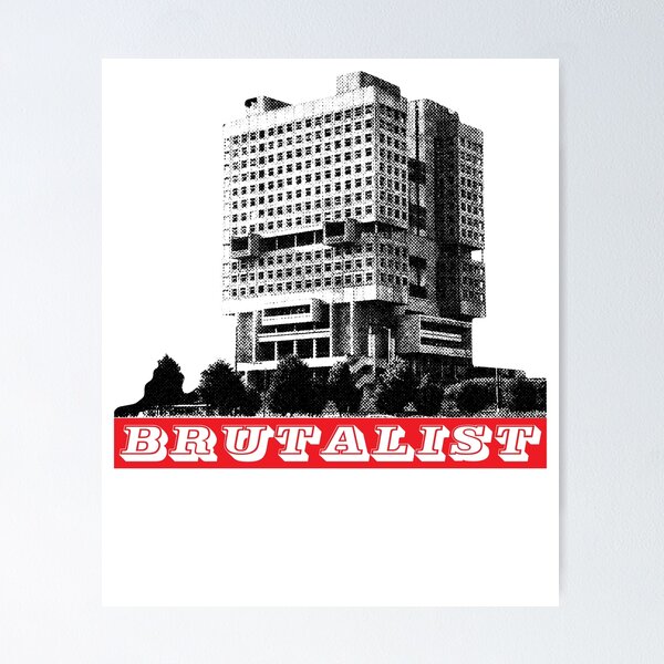 "Brutalist Architecture / Brutalism / House of Soviets" Poster for Sale ...